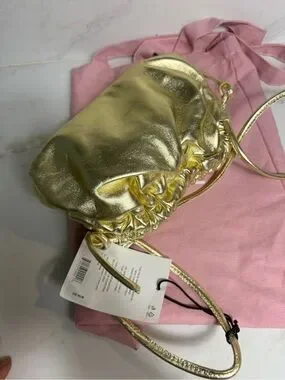 Mansur Gavriel | Bags | Nwt Mansur Gavriel Mini Cloud Clutch Bag Gold ...
